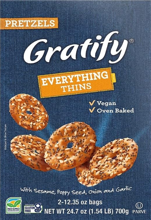 Gratify Gluten Free Everything CCF19 Thin Pretzels, 24 Oz (Pack of 2 ...