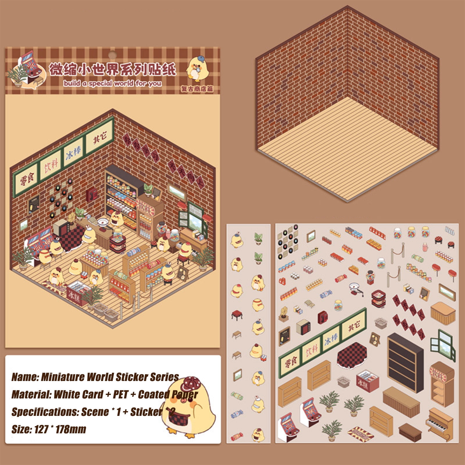 Gratis Cutting Puzzle DIY Manual Decompression Korean Miniature Scene ...