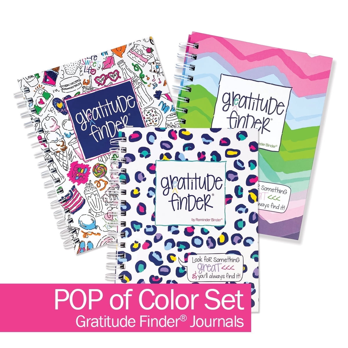 Gratitude Journal Set of 3 – 52-Week Guided Journals with Stickers ...
