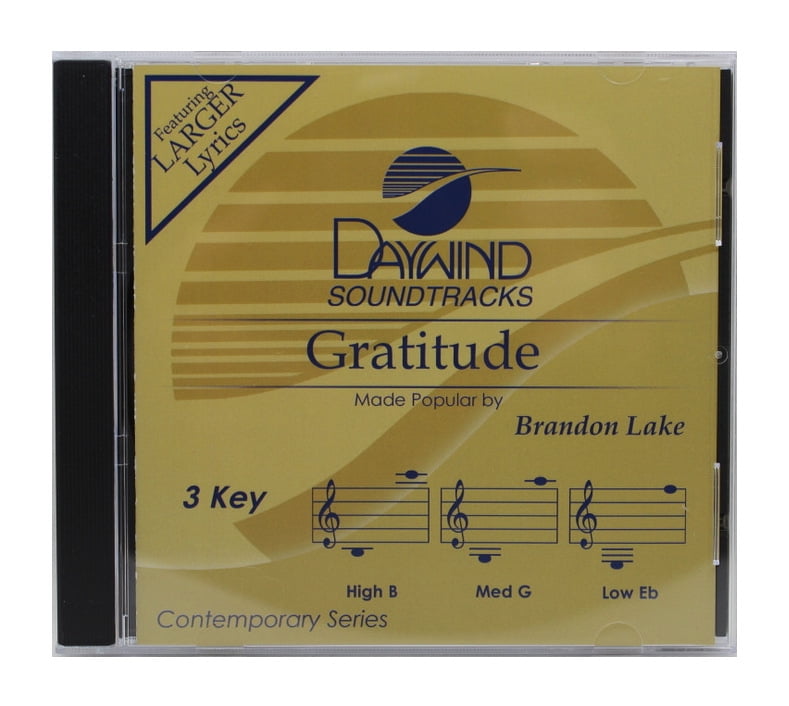 Gratitude Made Popular Brandon Lake NEW CD Accompaniment - Walmart.com