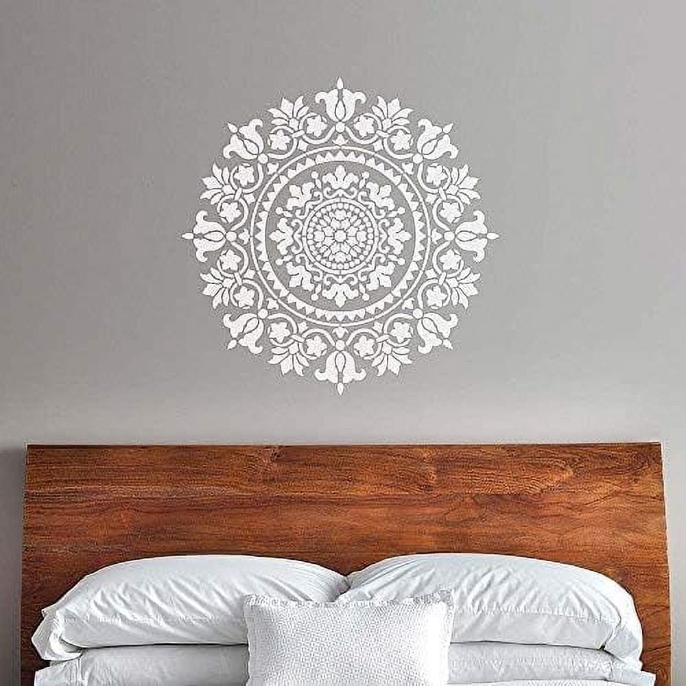 Gratitude Mandala Stencil For Walls Wall Stencil Mandala Reusable Stencil Better Than