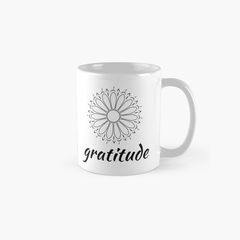 Gratitude, Yoga inspirational quote motivational sayngs Classic Mug ...