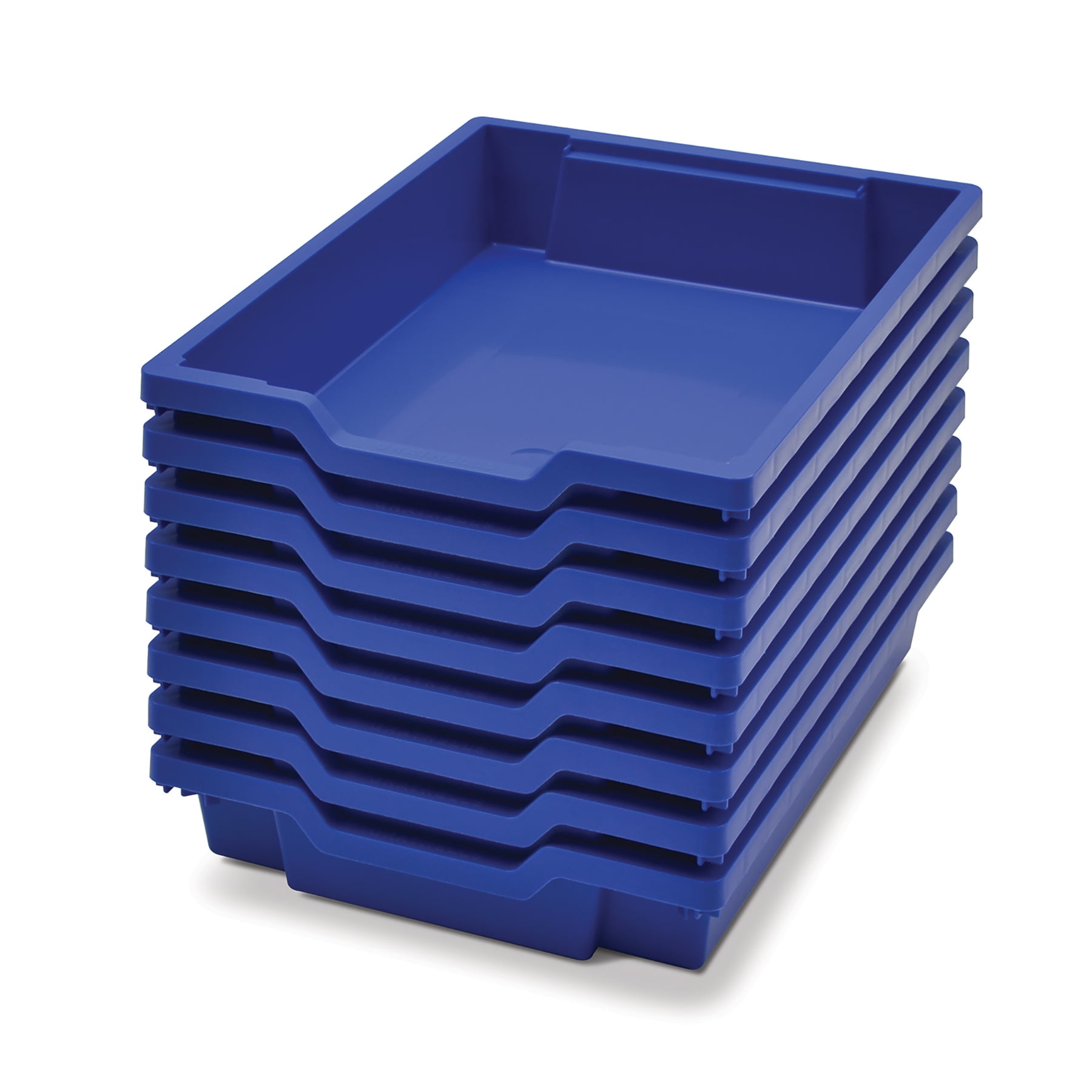 Gratnells Shallow F1 Tray, Royal Blue, 12.3" x 16.8" x 3", Heavy Duty ...