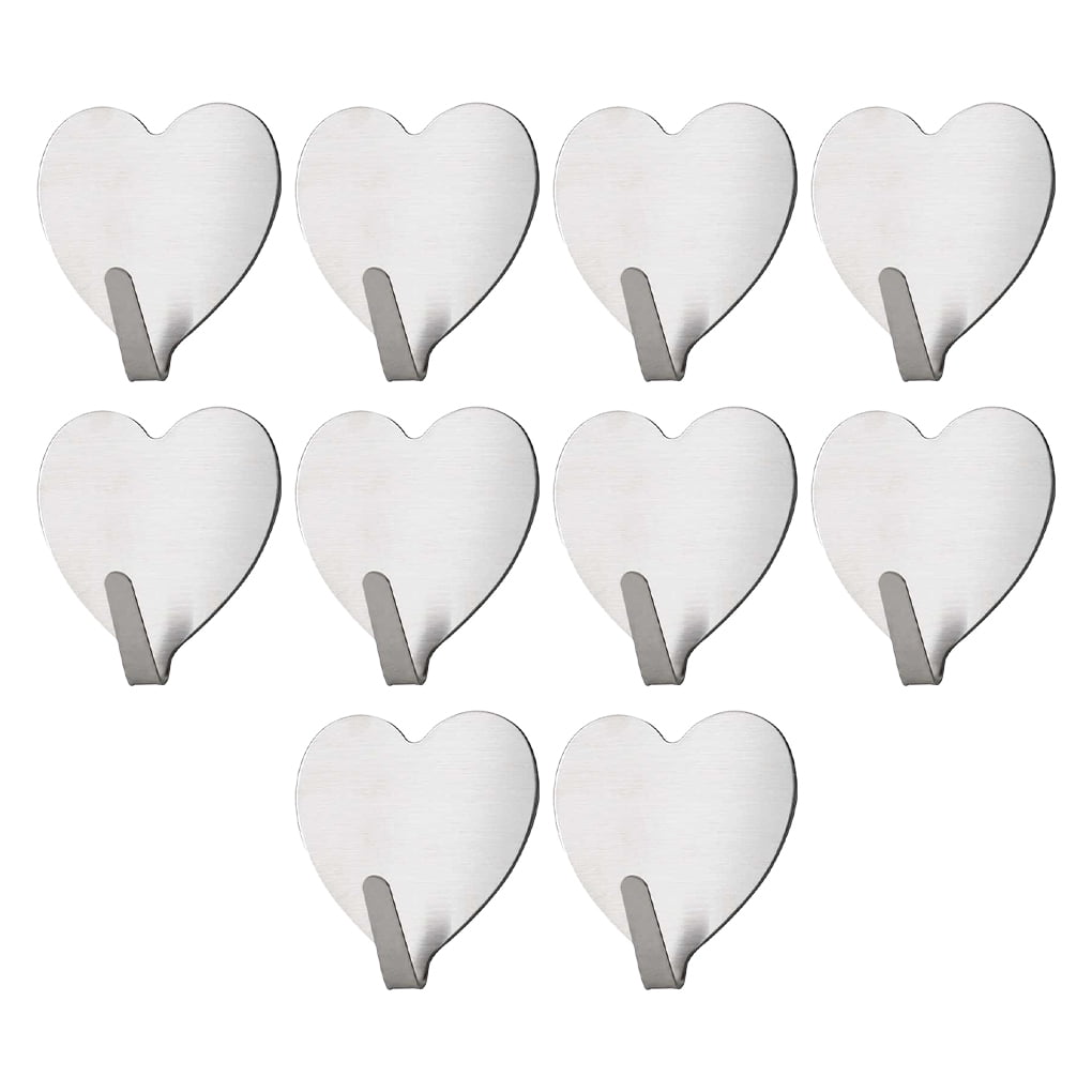 Gratying 10pack/lot Stylish And Durable Heart Shape Hook - For Any ...