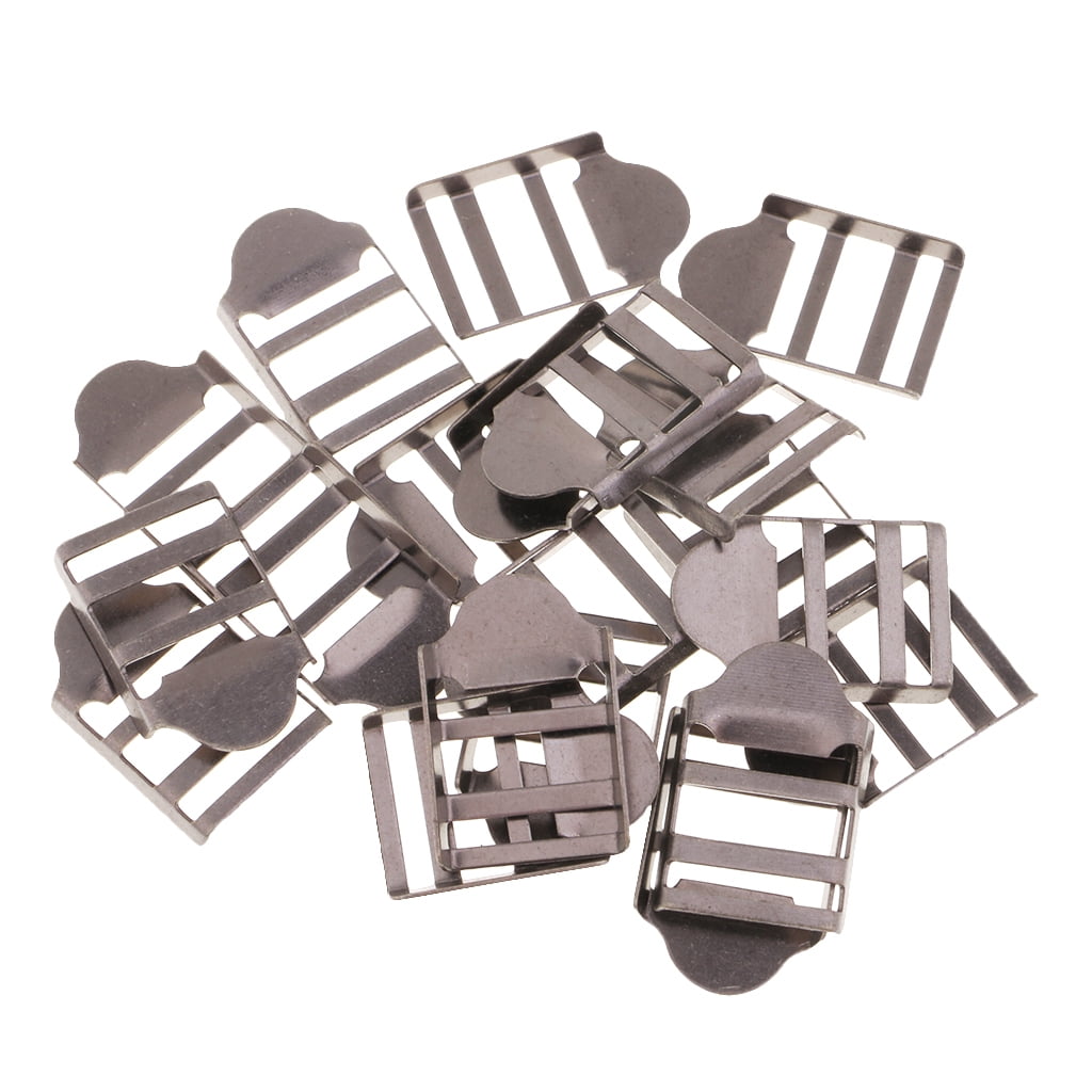 Gratying 20Pcs Metal Webbing Belt Ladder Buckles Luggage Strap Adjuster ...