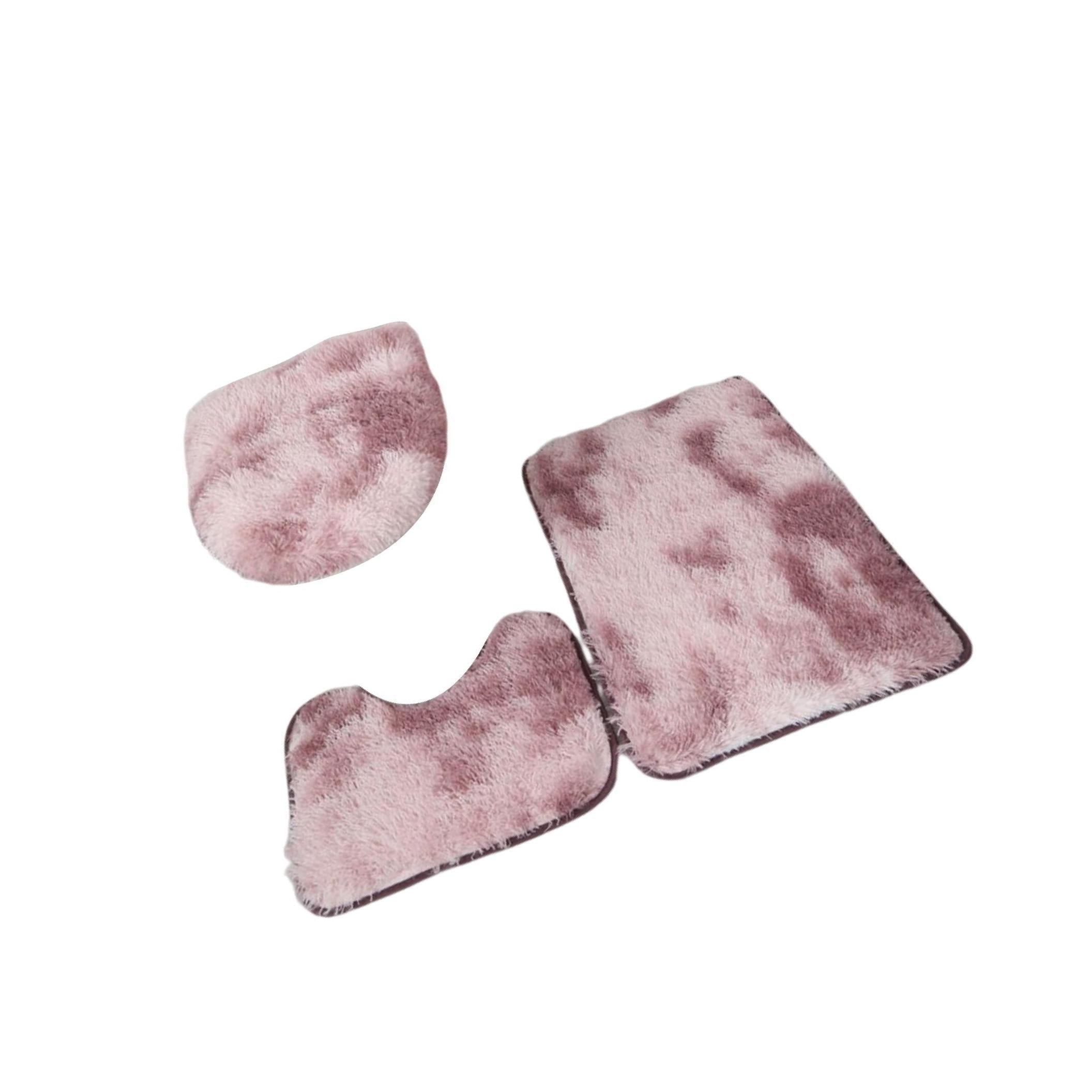 Gratying 3Pcs bath Mats Set with Toilet Lid Cover Absorbent for ...