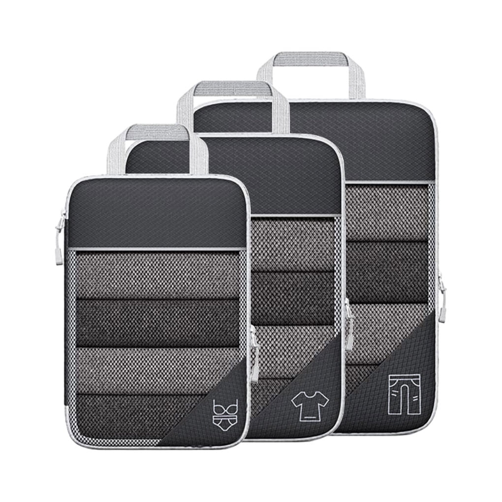 Gratying 3pieces Travel In Style And Effortlessly With These Nylon Made ...