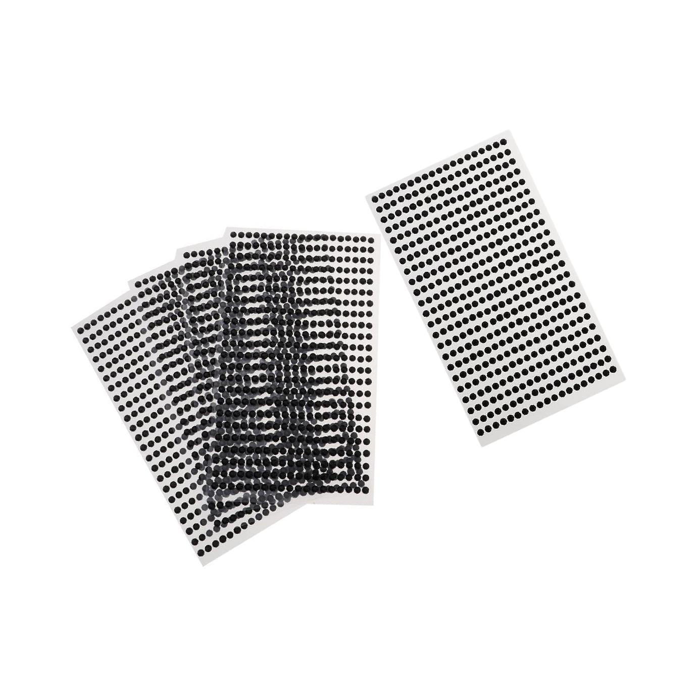 Gratying 5 Pcs Sparkling Crystal Rhinestone Gem Adhesive Stickers 3mm ...