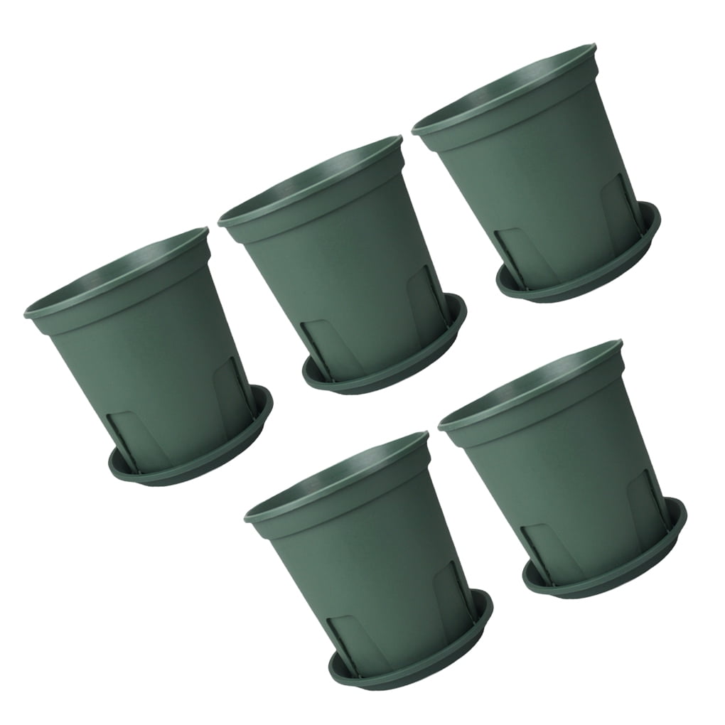 Gratying 5pcs/set Sturdy And Durable Plastic Flower Pot With Drainage ...