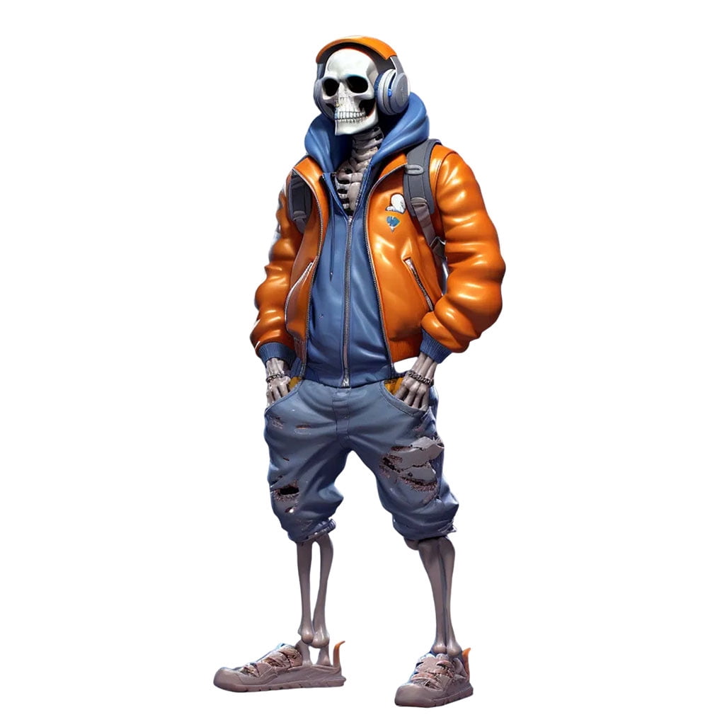 Gratying Acrylic Unique Halloween Ornaments Cool Skeleton Figurines To ...