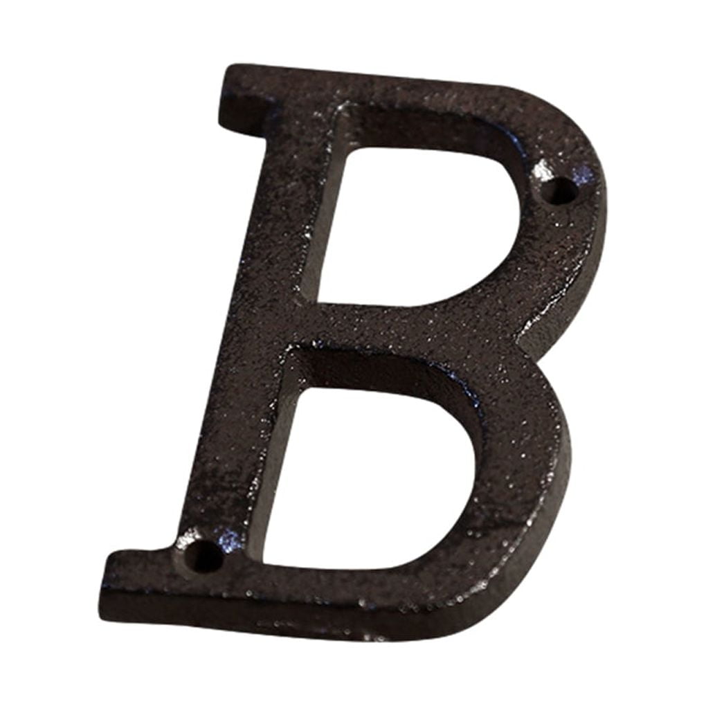 Gratying Black Metal Letters House Sign Impeccable Iron Decoration ...