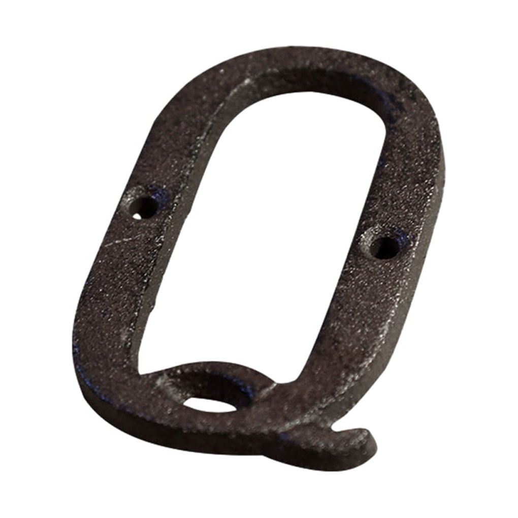 Gratying Black Metal Letters House Sign Impeccable Iron Decoration ...