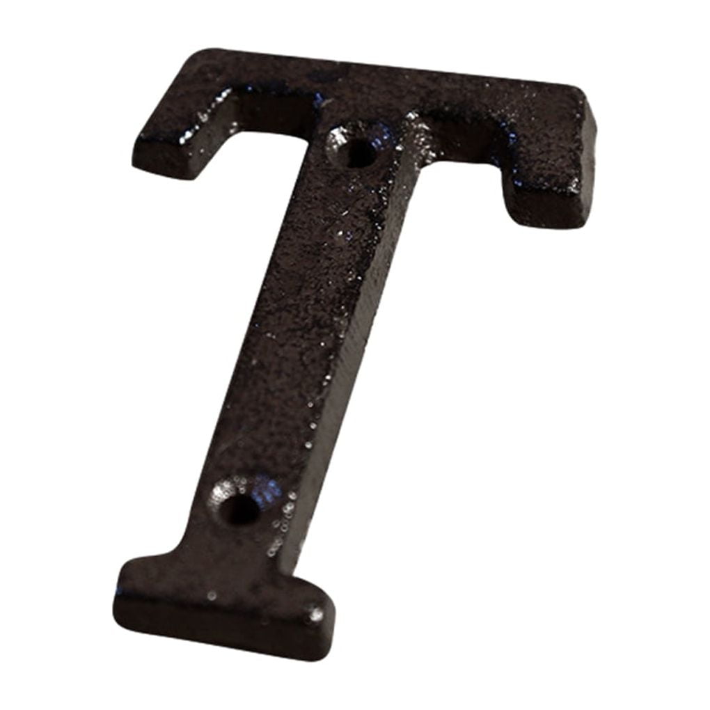 Gratying Black Metal Letters House Sign Impeccable Iron Decoration ...