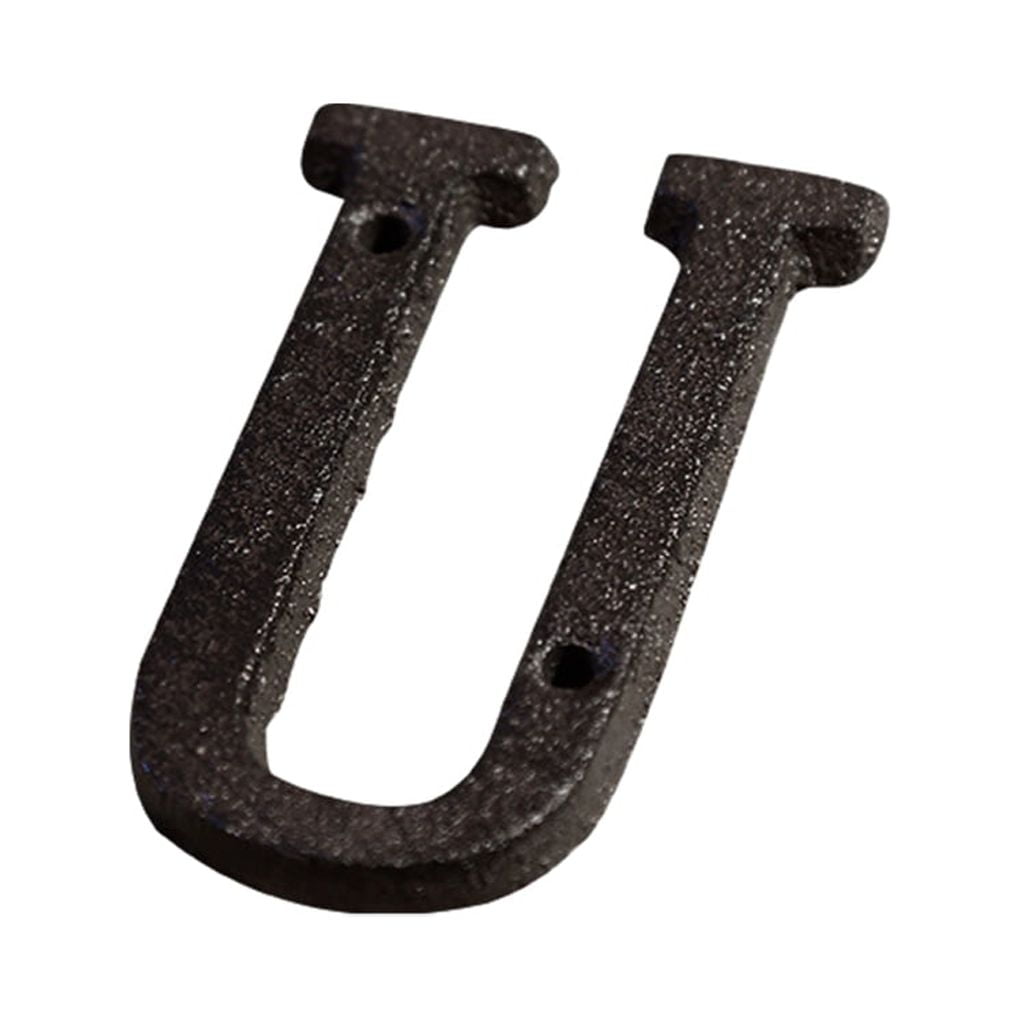 Gratying Black Metal Letters House Sign Impeccable Iron Decoration ...