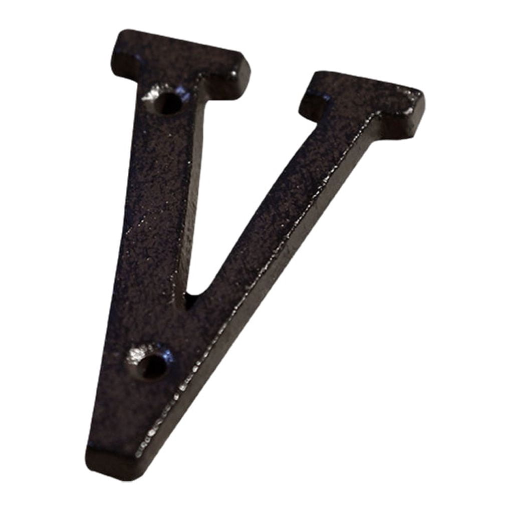 Gratying Black Metal Letters House Sign Impeccable Iron Decoration ...