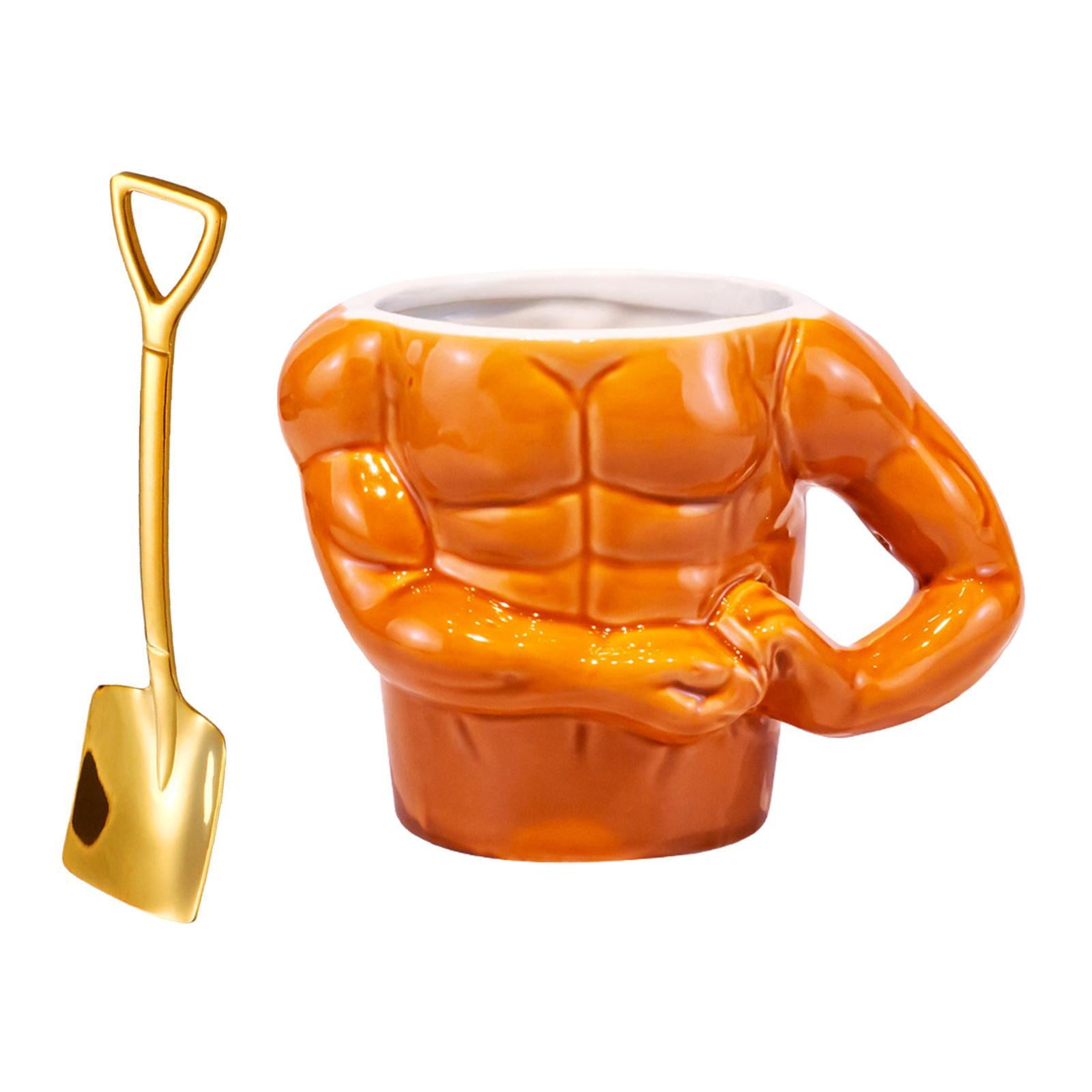 Gratying Ceramic Coffee Mug Muscle Bust Muscle Bust for Father's Day ...