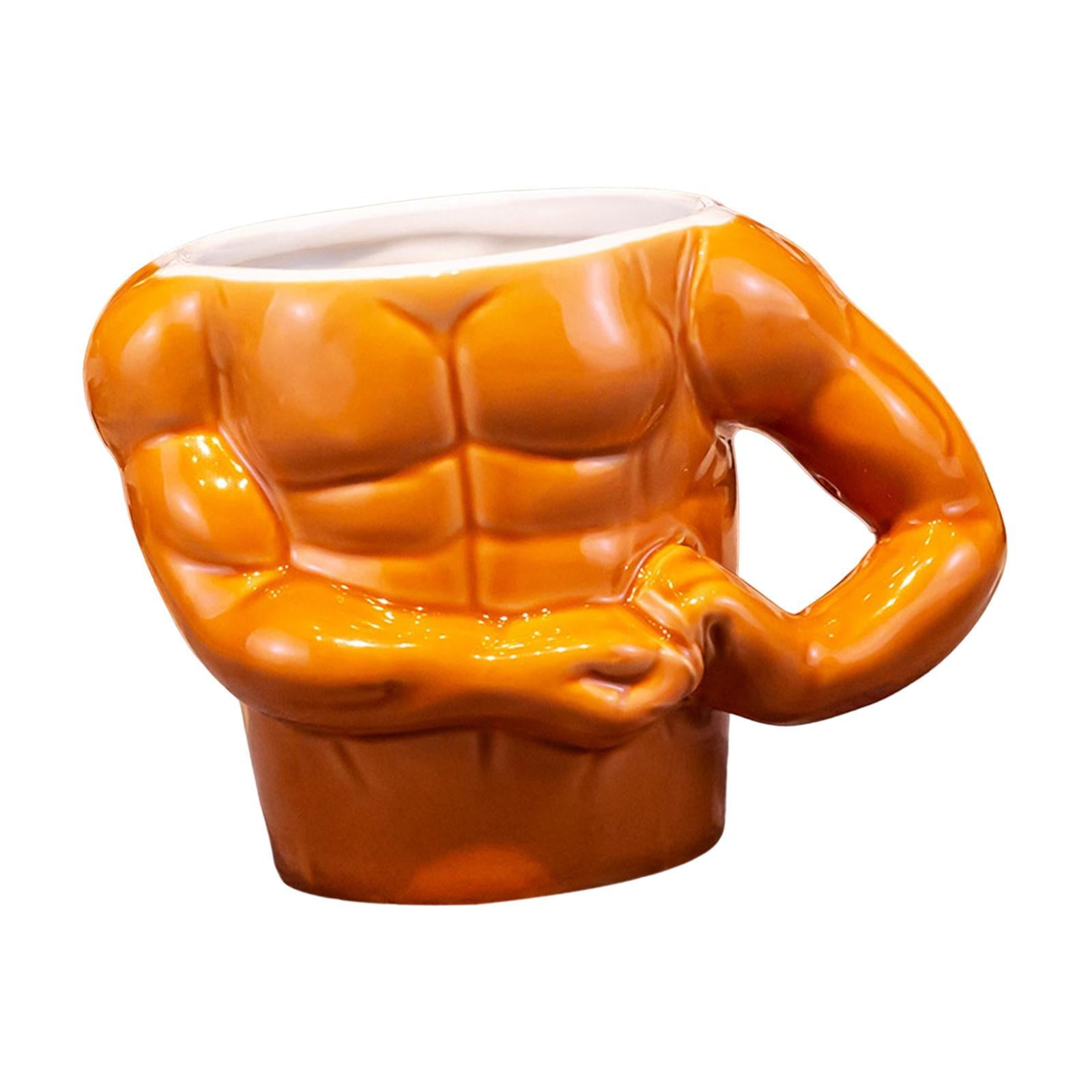 Gratying Ceramic Coffee Mug Muscle Bust Muscle Bust for Father's Day ...