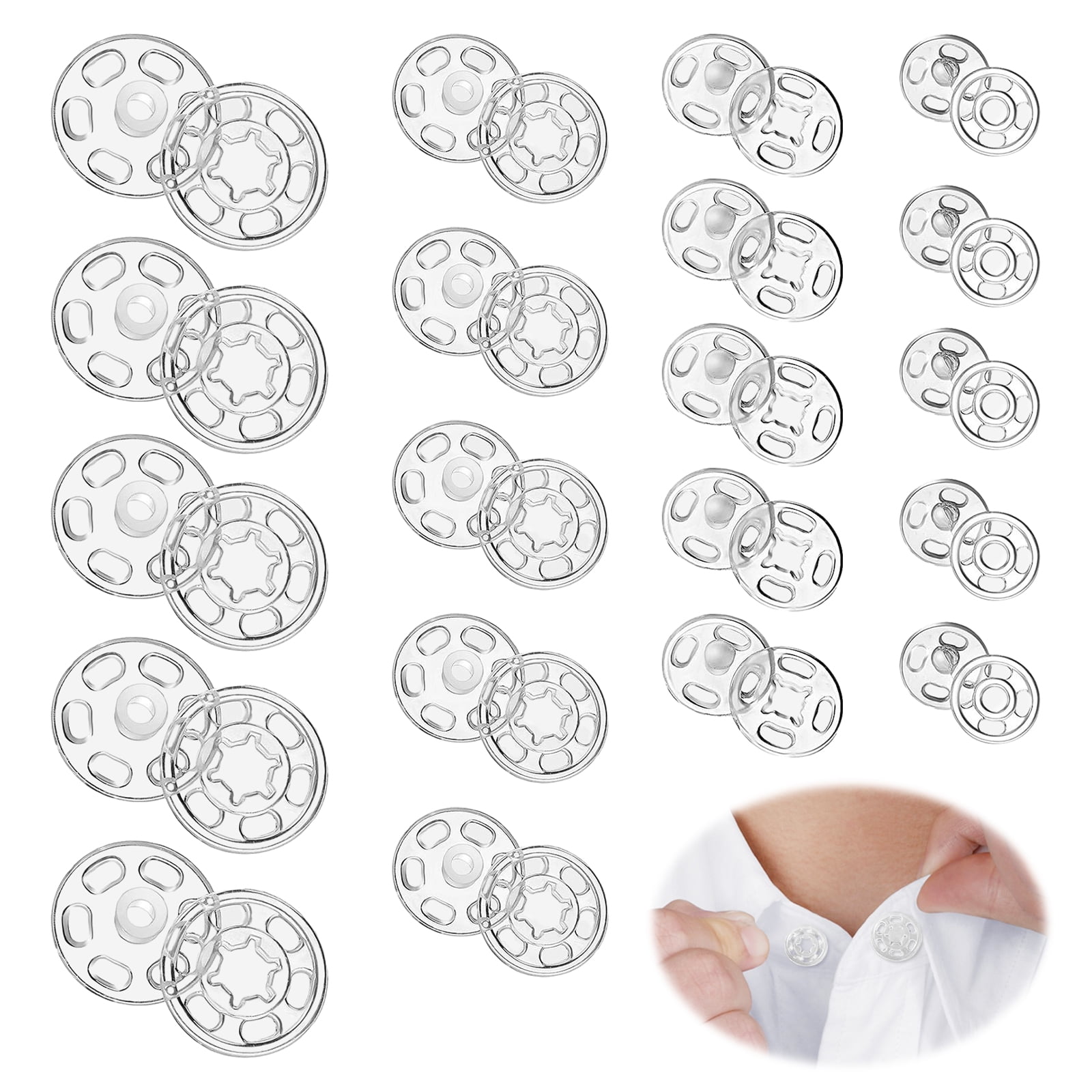 Gratying Clothes Snap Buttons Fastener Accessories Clothing Accessory ...