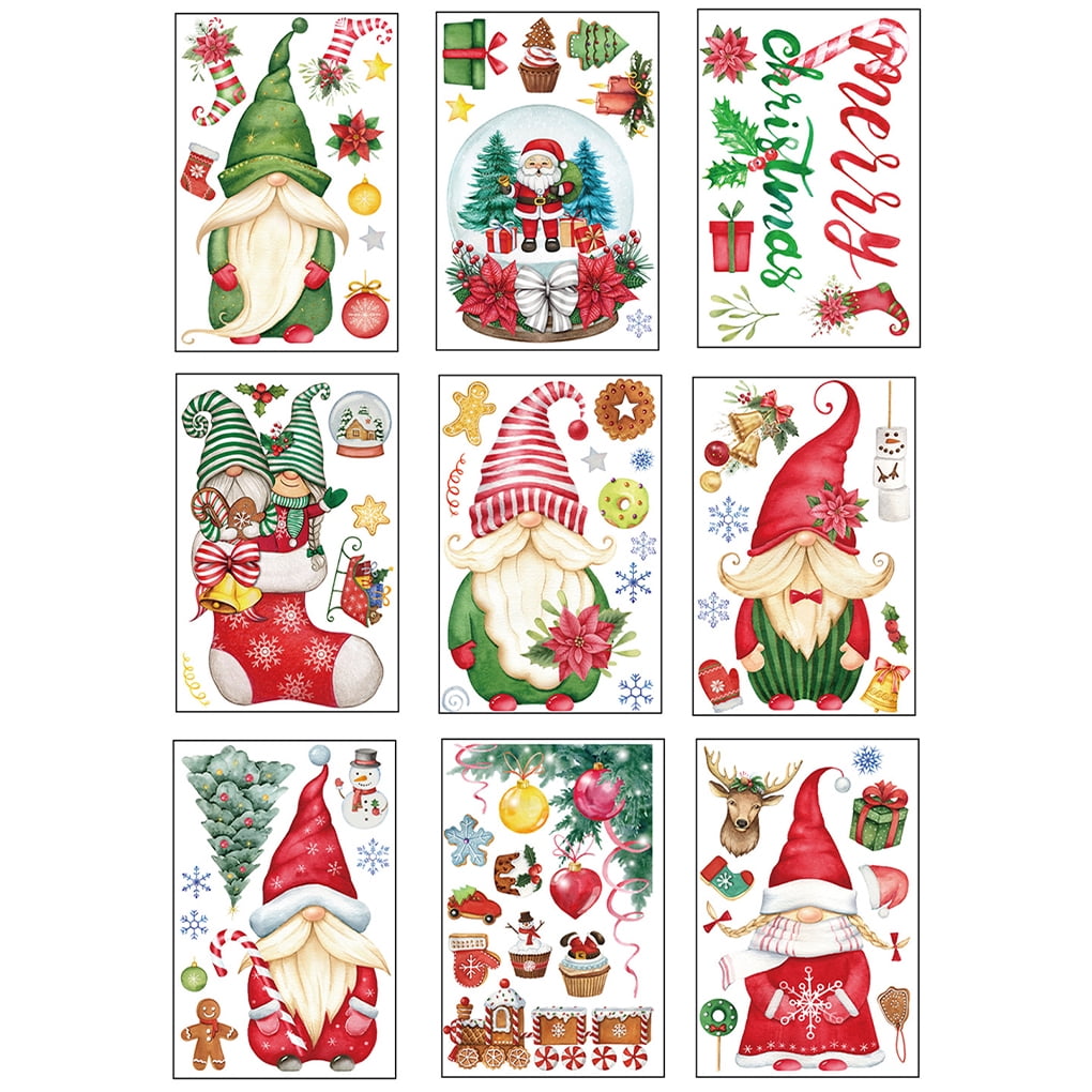 Gratying Easy To Christmas Window Stickers Wide Application For Festive ...