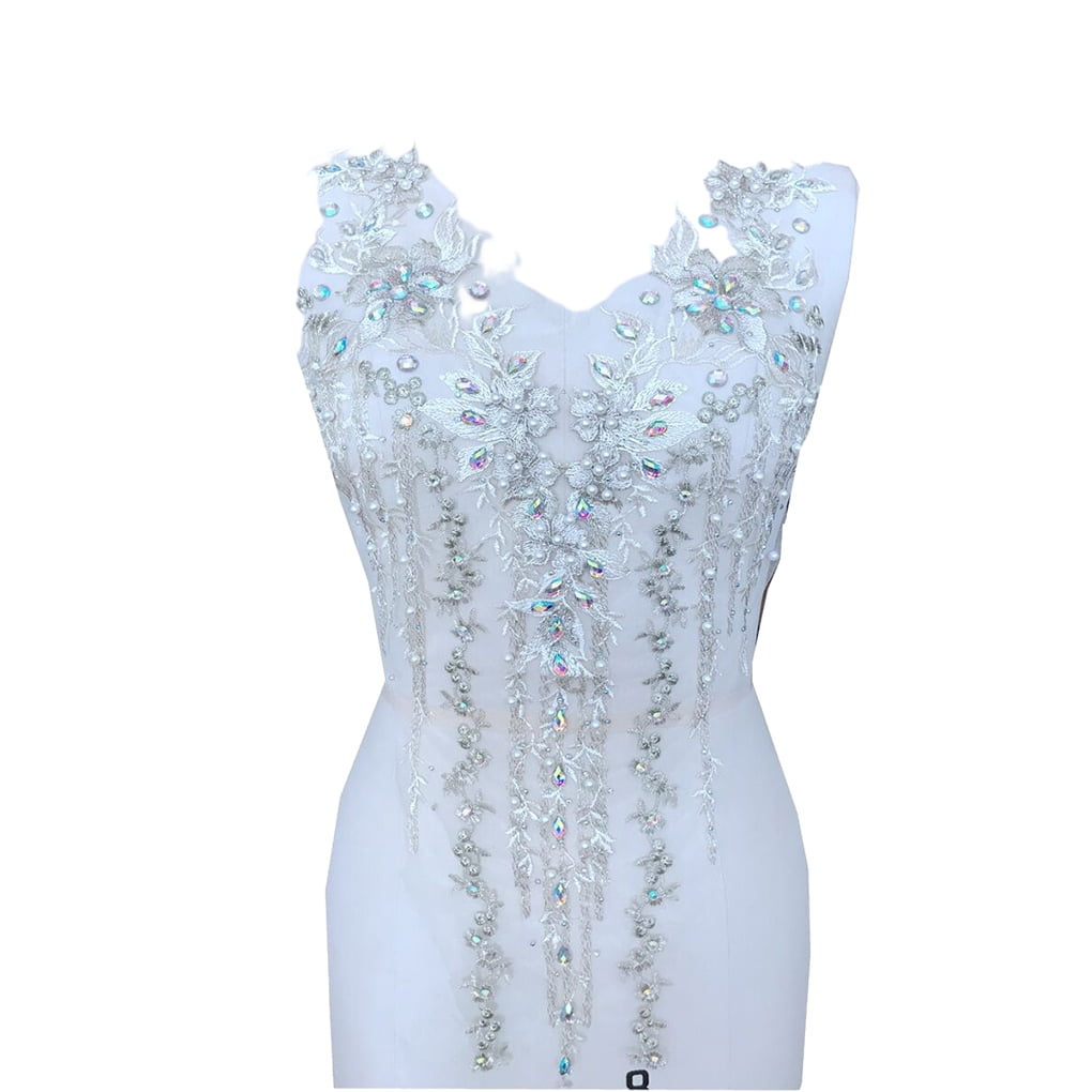 Gratying Exquisite Lace Applique For DIY Wedding Bodice Or Dance Dress ...
