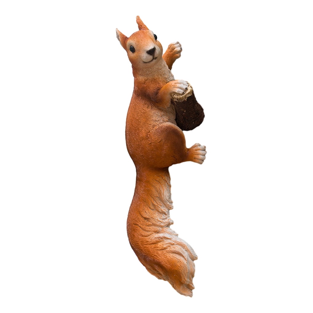 Gratying Garden Ornament Squirrel Statue Animal Figurine Workmanship ...