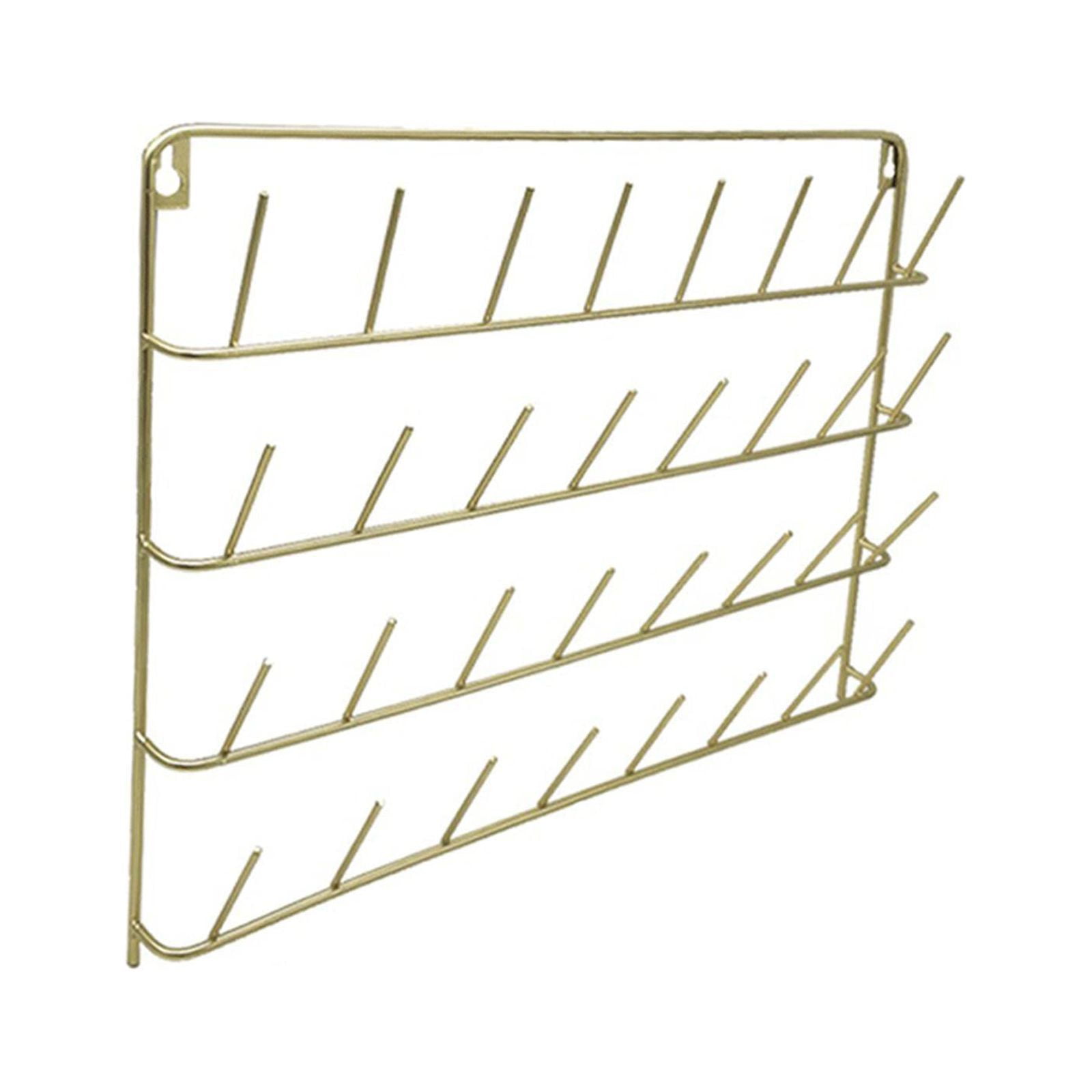 Gratying Iron Thread Rack Storage 32 Spools Wall Mount Embroidery ...
