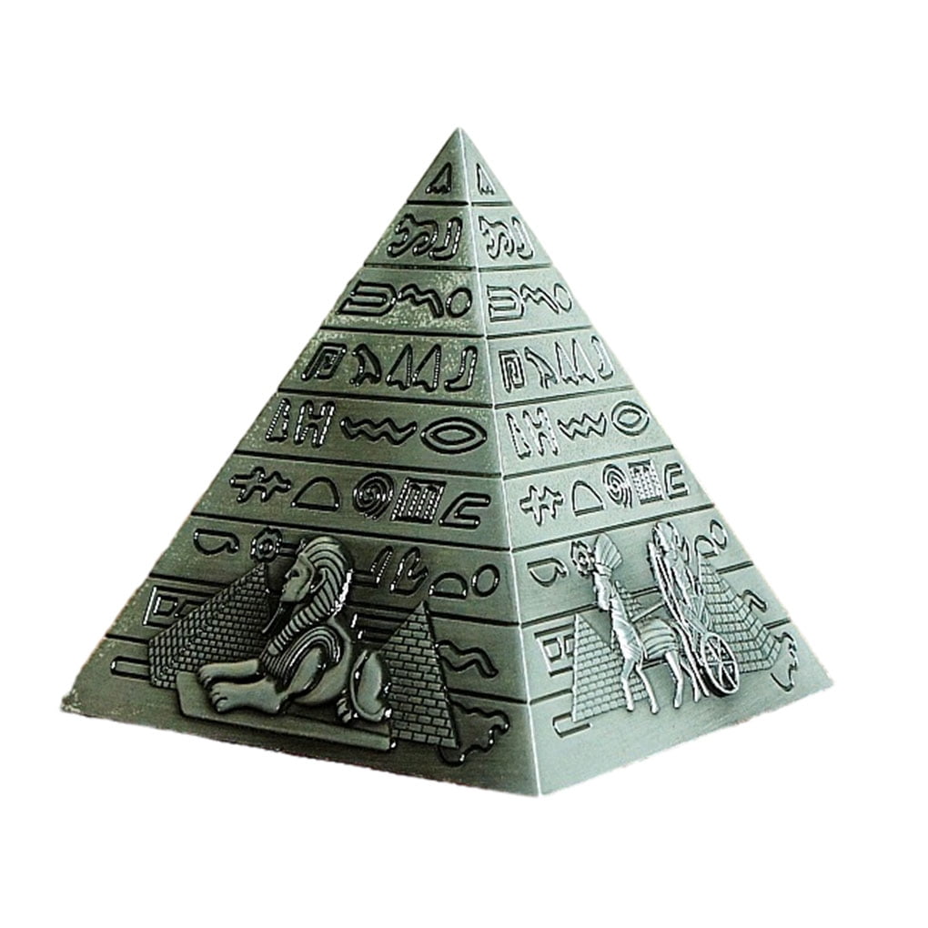 Gratying Metal Pyramids Statue – Add Charm To Home With Unique Style ...
