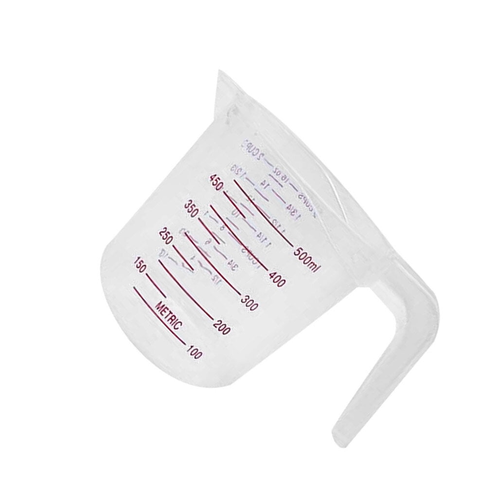 Gratying Plastic Measurement Cup Portable Handheld Transparent Cups ...