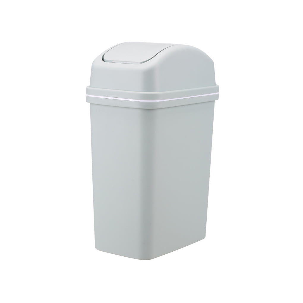 Gratying Swing Top Kitchen Trash Can - Durable Plastic Easy To Empty ...
