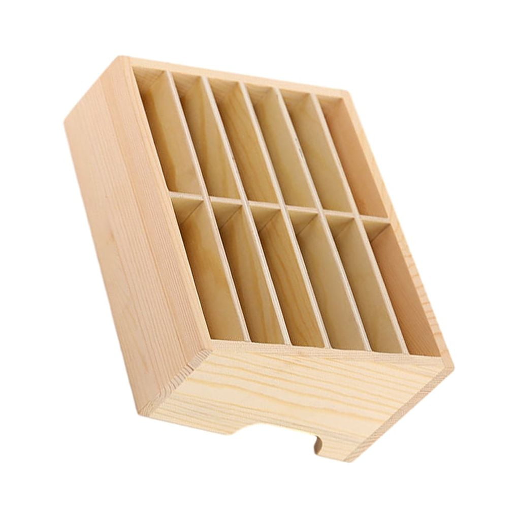 Gratying Wooden Storage Box - Clear Texture Large Capacity Easy To ...