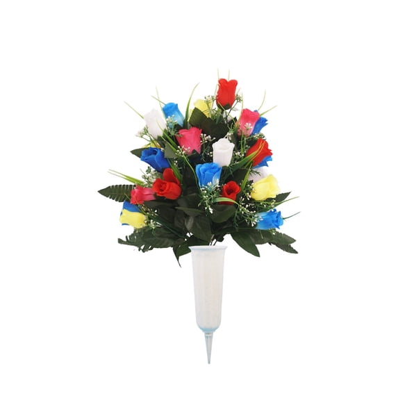 Grave Decorations Outdoor, $10 Wholesale Lots, Memorial Flowers For ...