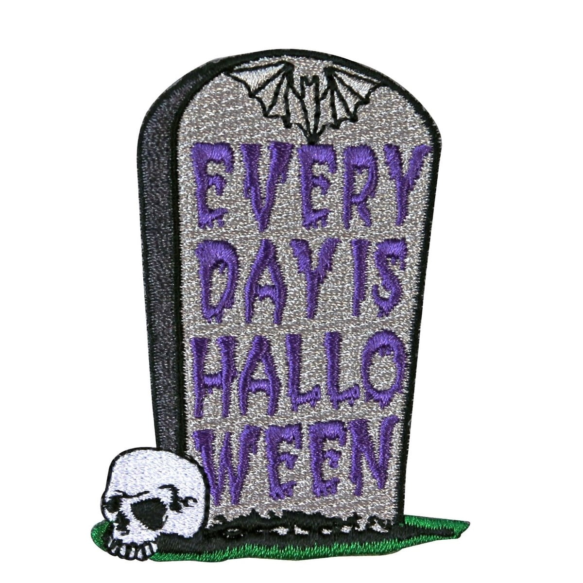 Grave Fun Every Day Is Halloween Tombstone Patch Kreepsville Iron-On ...