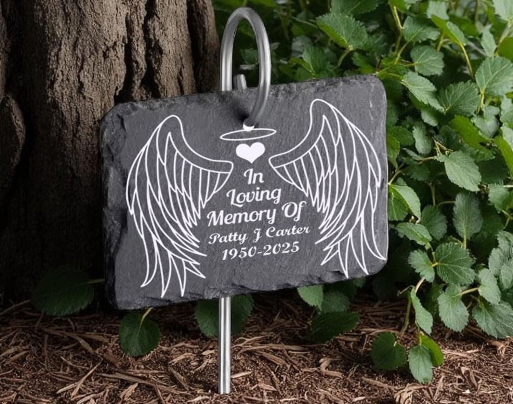 Grave Marker - Memorial Tree Plaque With Stake -Tree sign - Planter ...