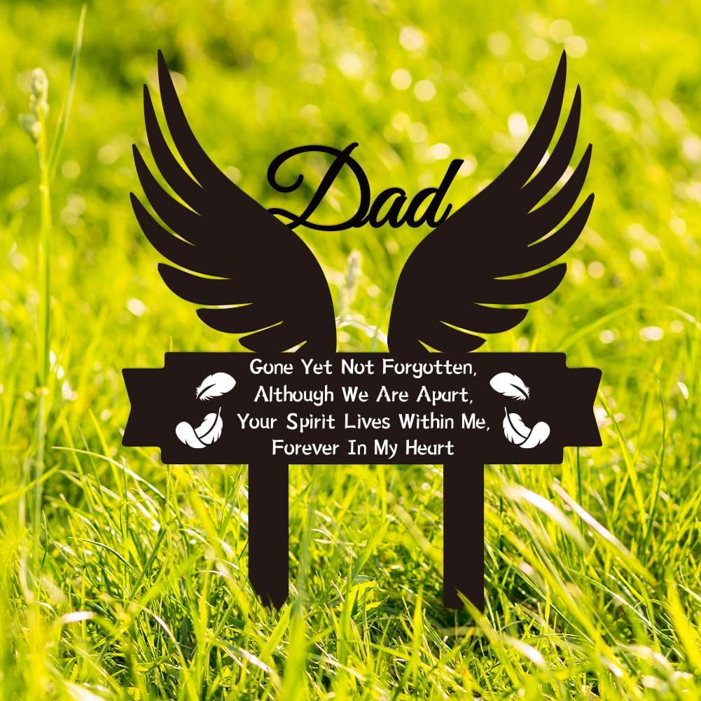 Grave Memorial Plauqe Cemetety Grave Memorial Stake for Decoration ...