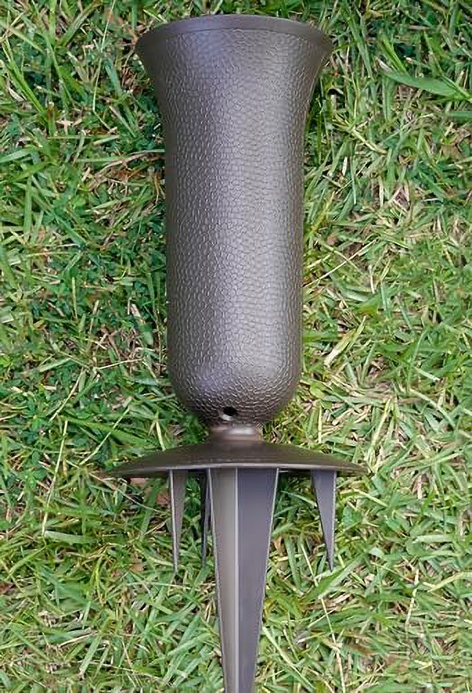 Grave Vase for Cemetery Flowers - Sturdy Spikes Plastic - 15 inches ...