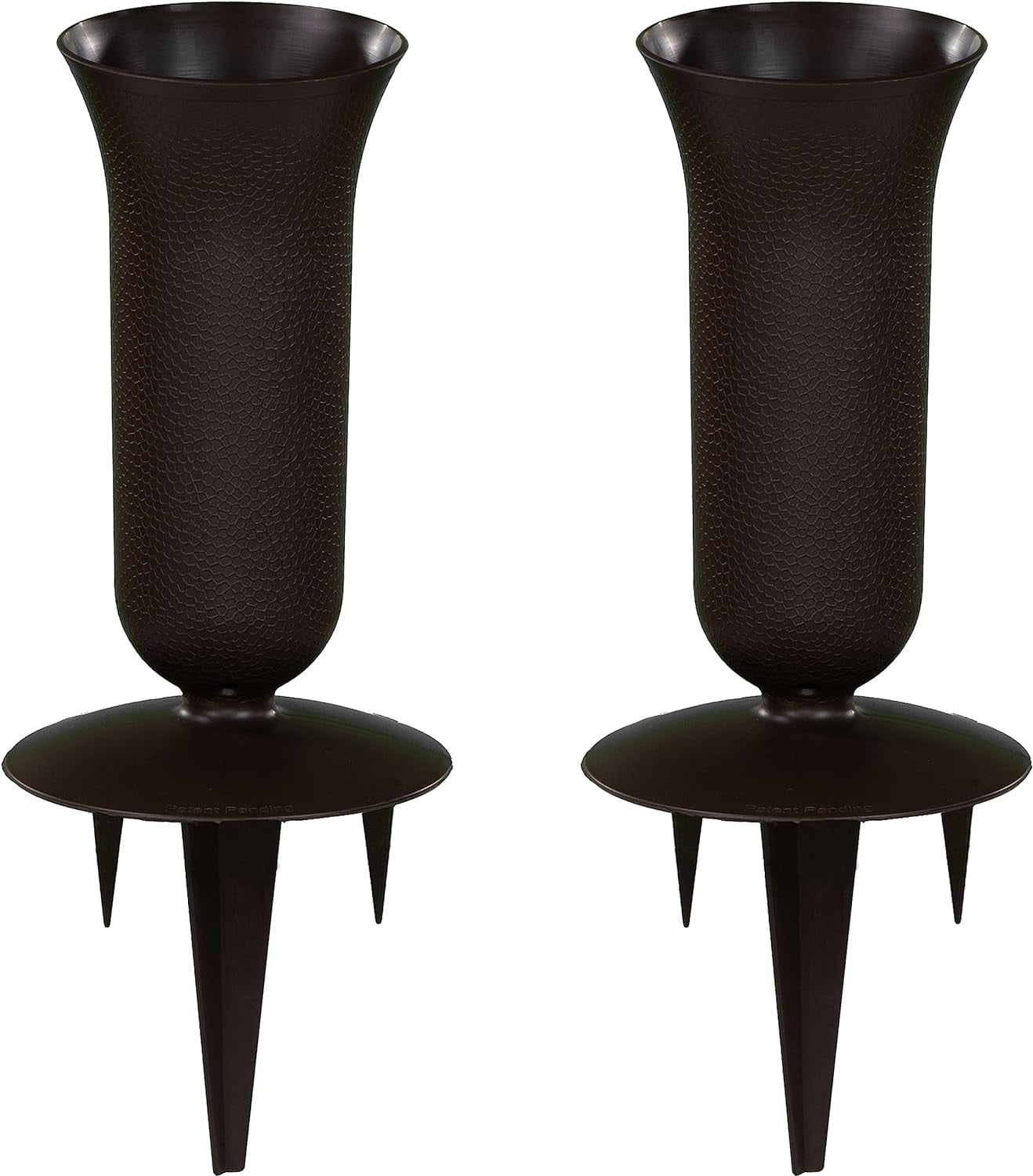 Grave Vase for Cemetery Flowers - Sturdy Spikes Plastic - 15 inches ...