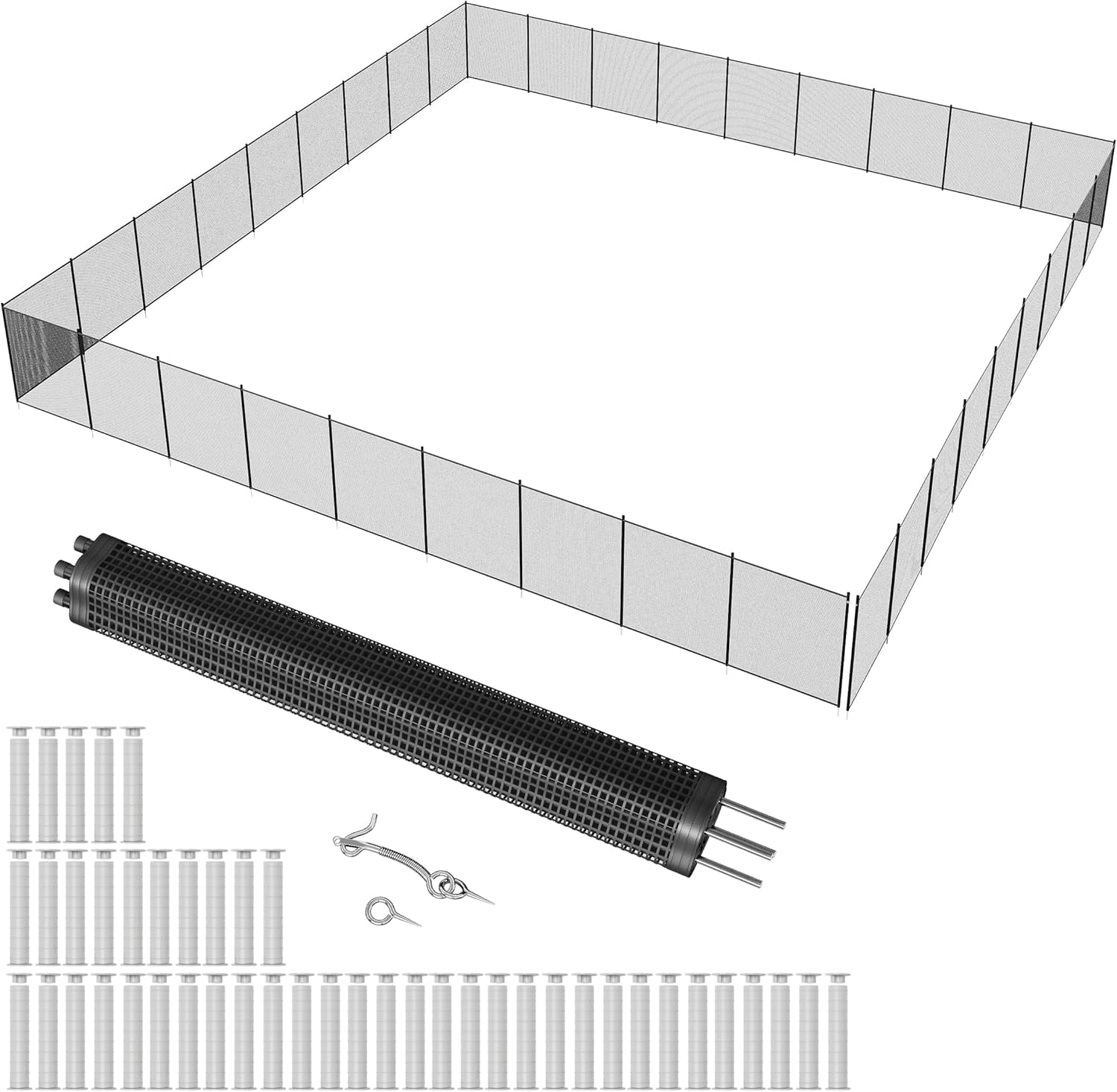 Gravee 4' x 108' Swimming Pool Fence, Pool Safety Fence for Inground ...