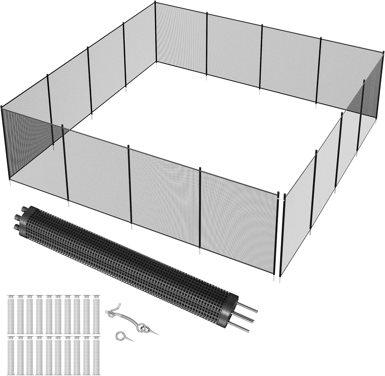 Gravee 4' x 48' Swimming Pool Fence, Pool Safety Fence for Inground ...