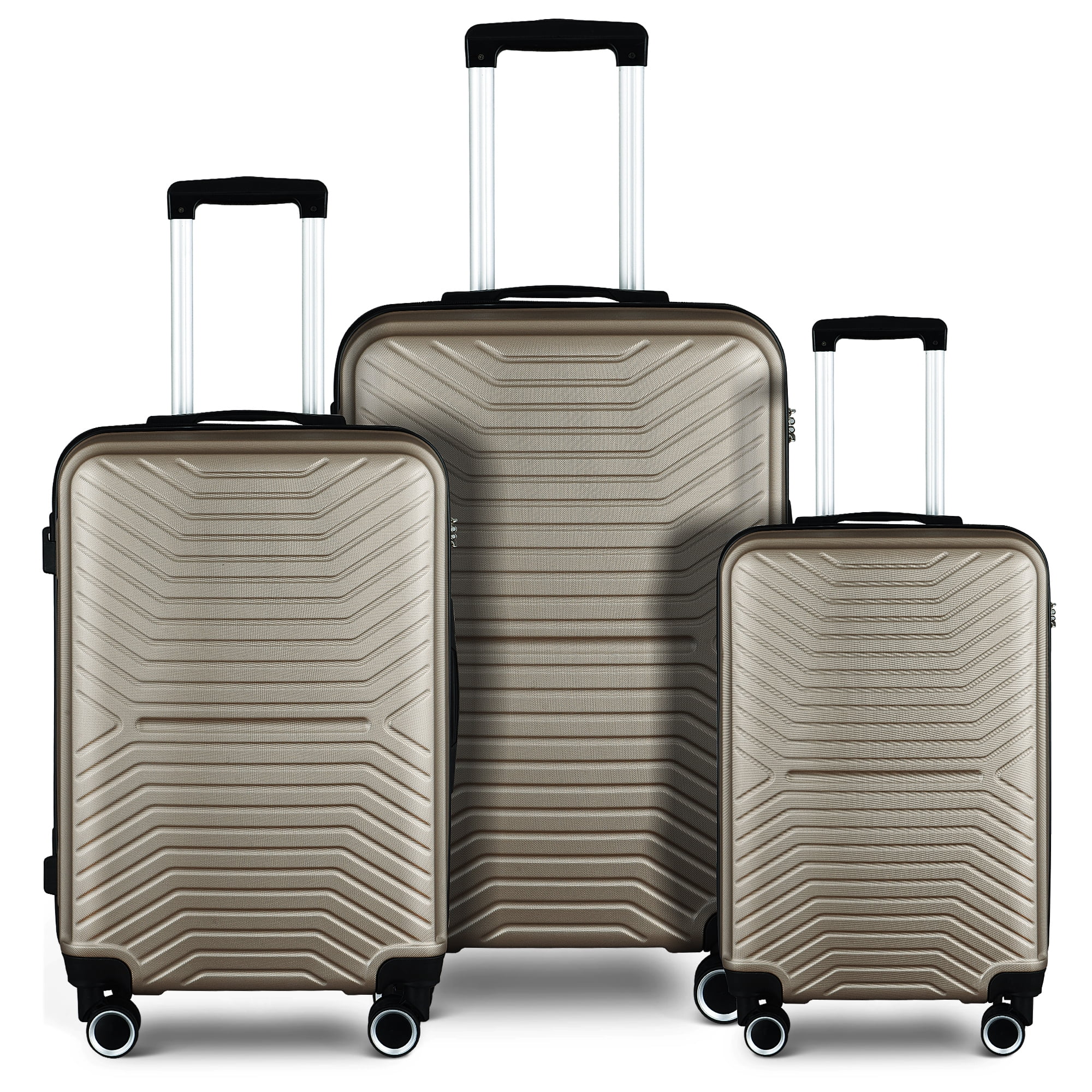 Gravee Suitcase Set 3 Piece, Hardside Luggage Sets, Expandable Luggage ...