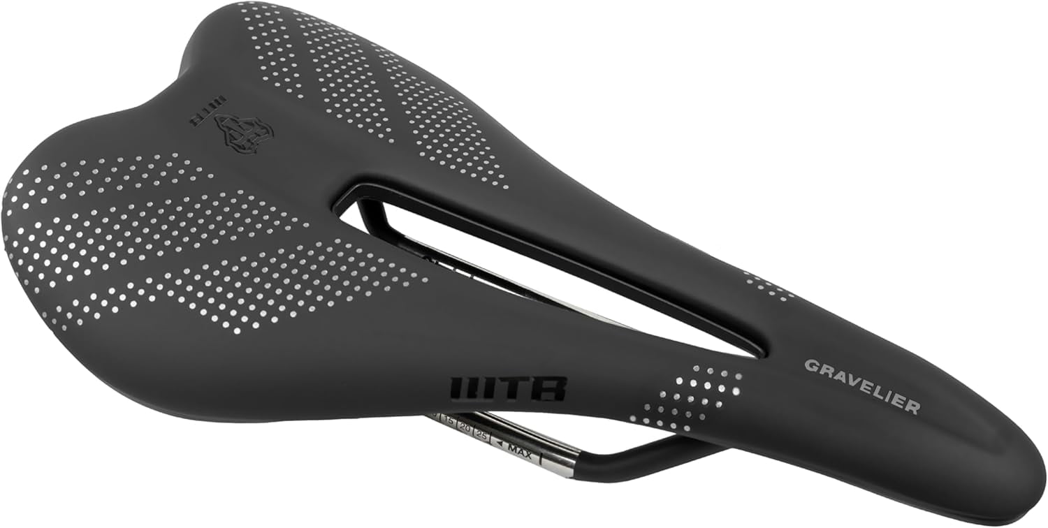 Gravelier Bike Saddle, Flexible Base With Fusion Form Technology