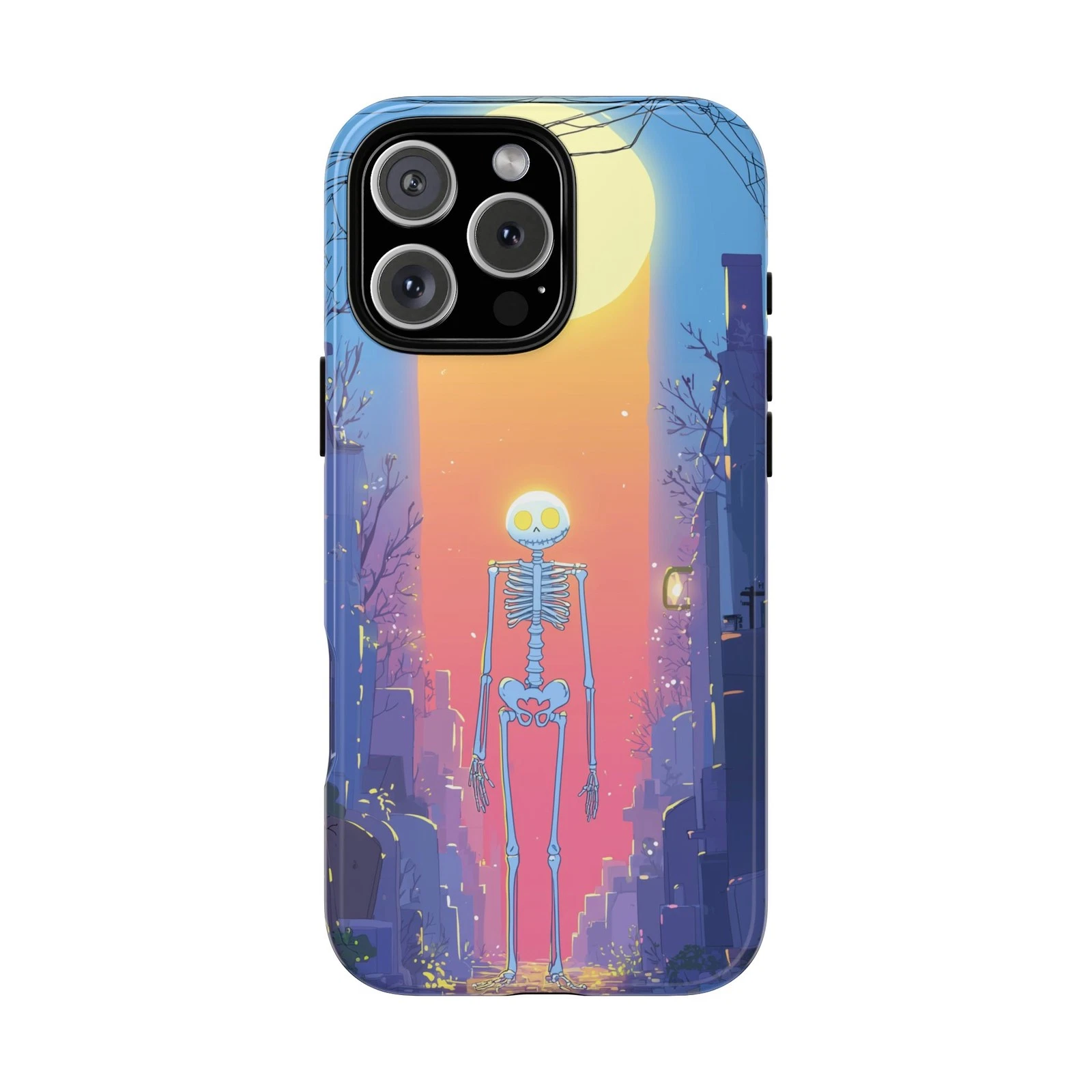 Graveyard Moonlit Gothic Scene Case for iPhone 17 through 11 Pro Max ...