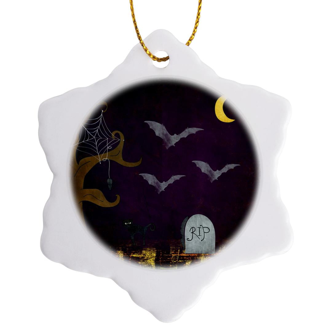 3drose, Graveyard Scene, Spider, Web, Gravestone, Moon, Black Cat, 3 ...
