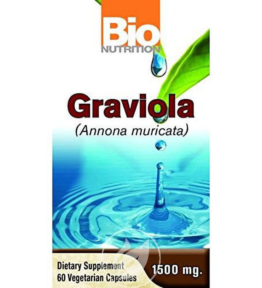 Graviola 60 Veg Caps by Bio Nutrition Inc, Pack of 2 - Walmart.com