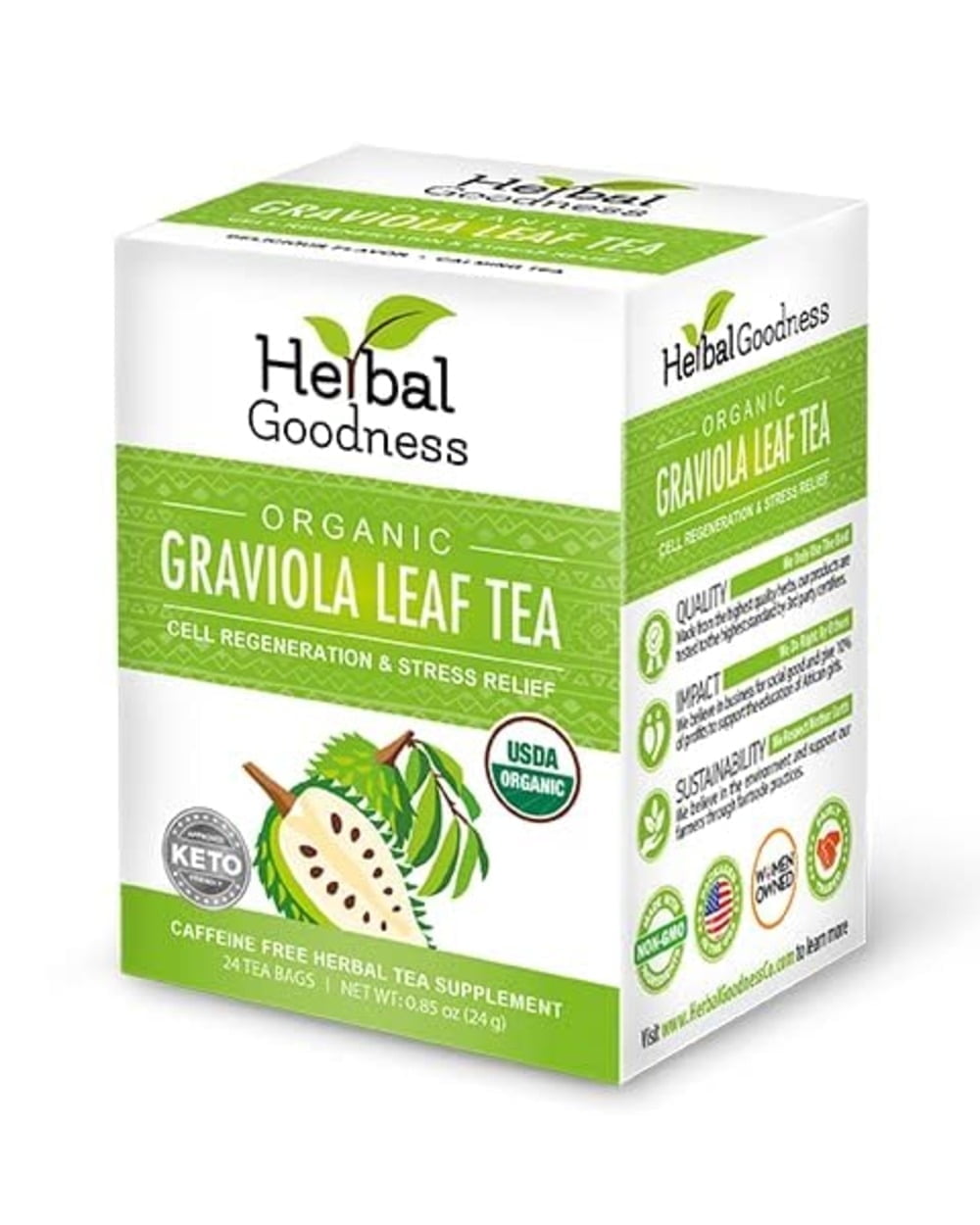 Graviola Soursop Tea - Green Tea Bags, Immune Support & Calm, Soursop ...