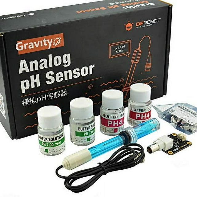 Gravity: Analog pH Sensor/Meter Kit V2 for Arduino - for Aquaponics Or Fish Tanks Or Other ...