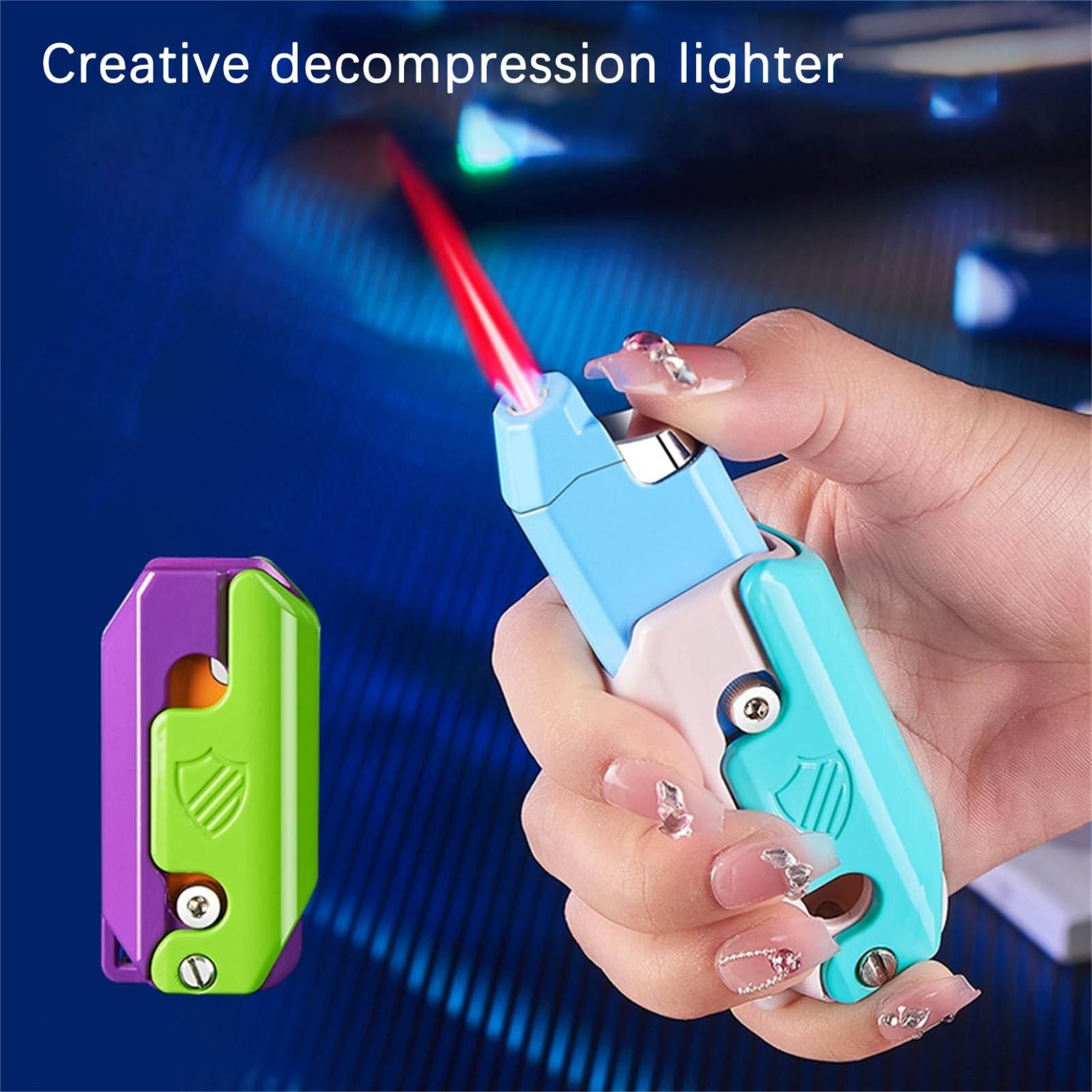 Gravity Carrot Lighter Fidget Toys, 3D Printed Sensory Radish Lighter ...