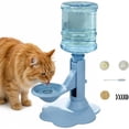 Gravity Cat Water Dispenser Stand, 650ml Automatic Pet Water Feeder ...