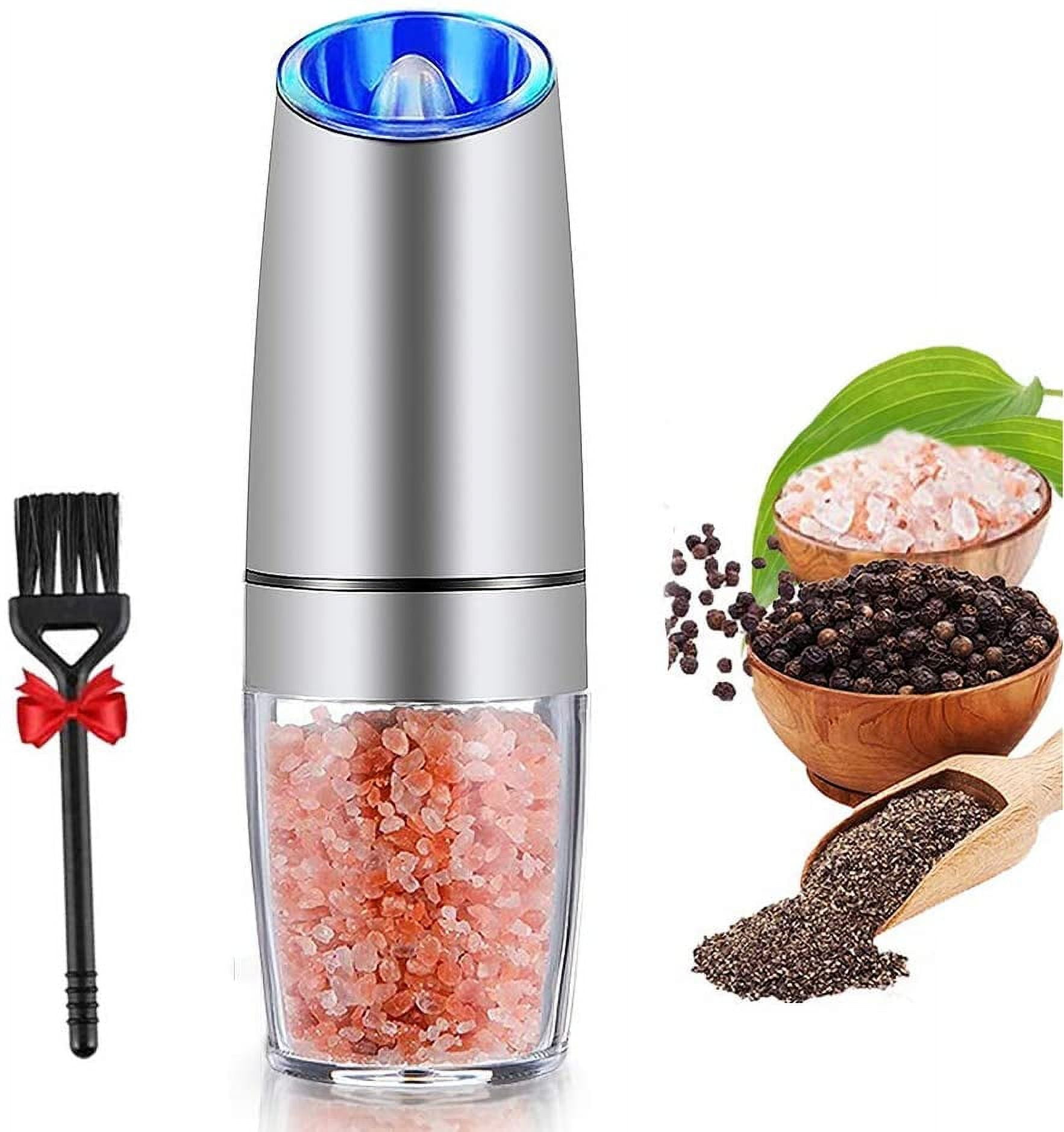 Gravity Electric Salt and Pepper Grinder Set, Automatic Pepper and Salt ...