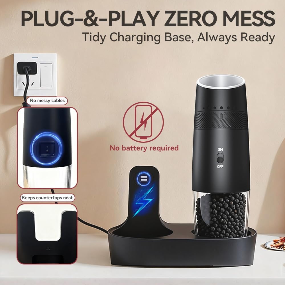 Gravity Electric Salt and Pepper Grinder Set - Walmart.com