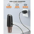 Gravity Electric Salt and Pepper Grinder Set [White Light] USB ...